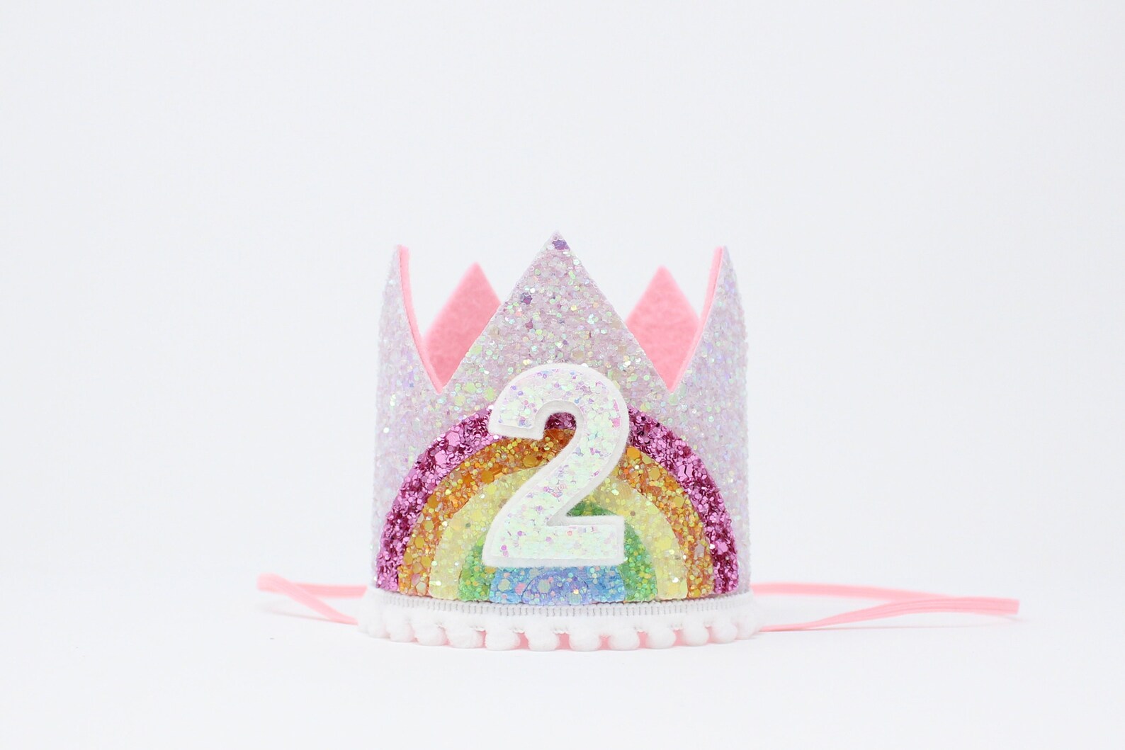 2nd Birthday Crown 2nd Birthday Hat Glitter Crown 2nd - Etsy