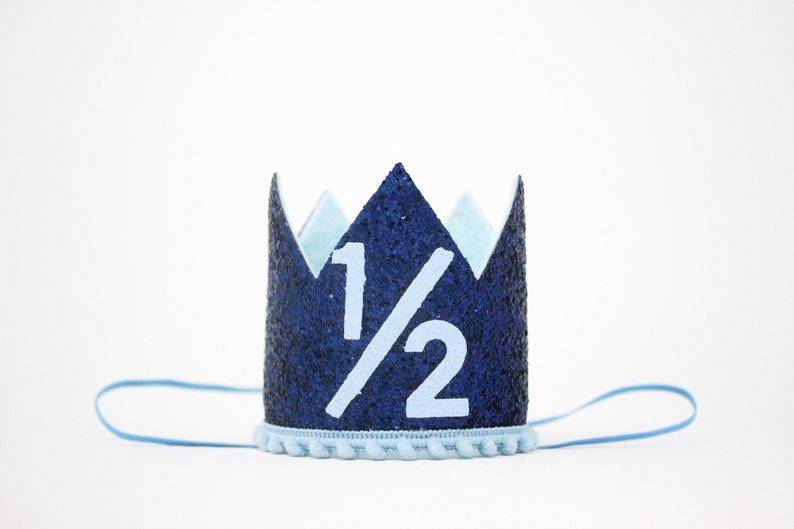 Half Birthday Crown | 1/2 Birthday Crown | Half Birthday Boy Outfit ...