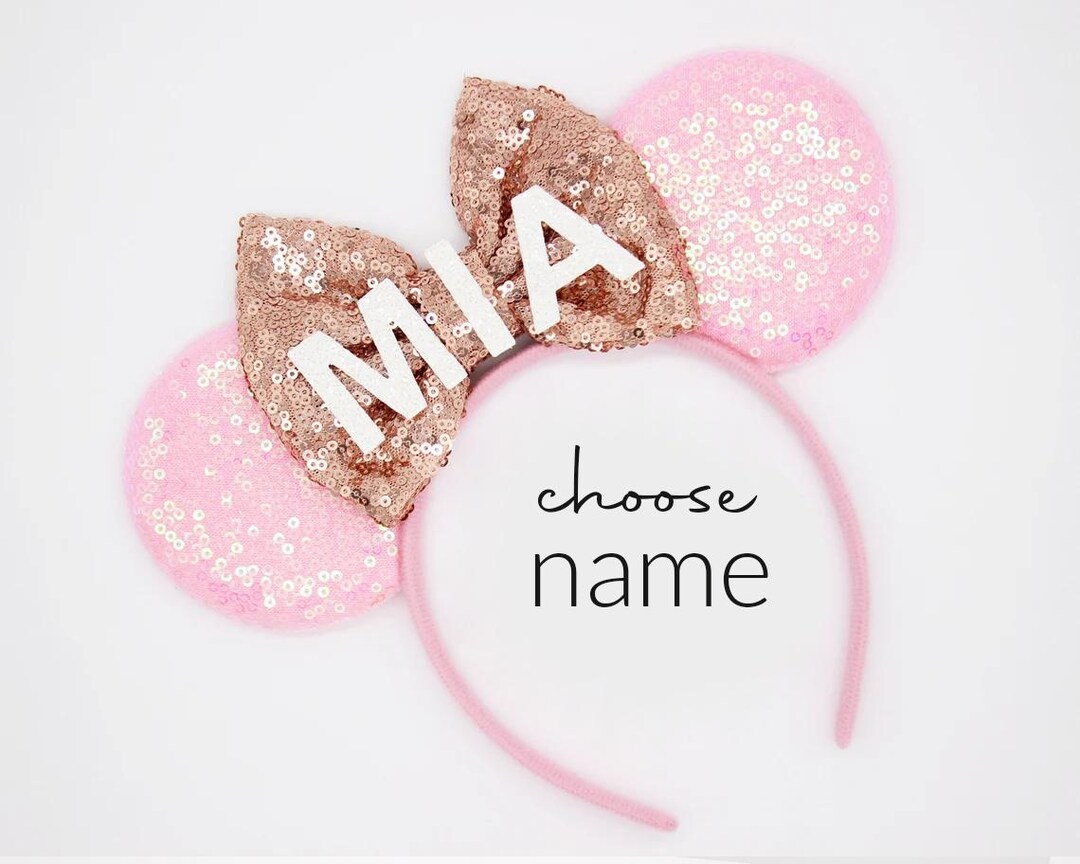 Name Mouse Ears | Name Ears | Name Mouse Ears Headband | Custom Mouse ...