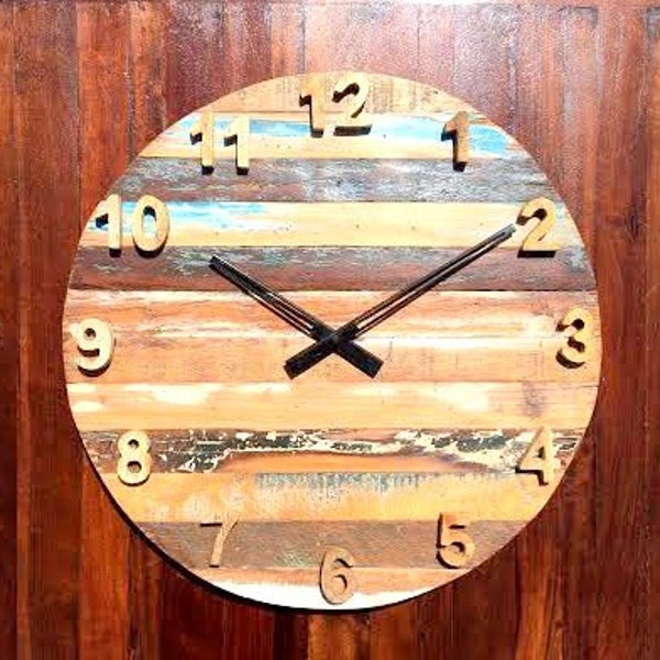 Reclaimed Wood Clock - Etsy