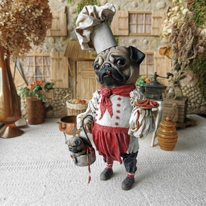 Kitchen Chef Pug to Order - Etsy