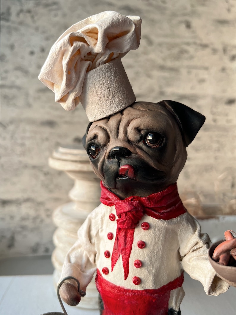 Kitchen Chef Pug - Etsy