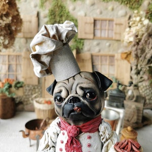 Kitchen Chef Pug to Order - Etsy