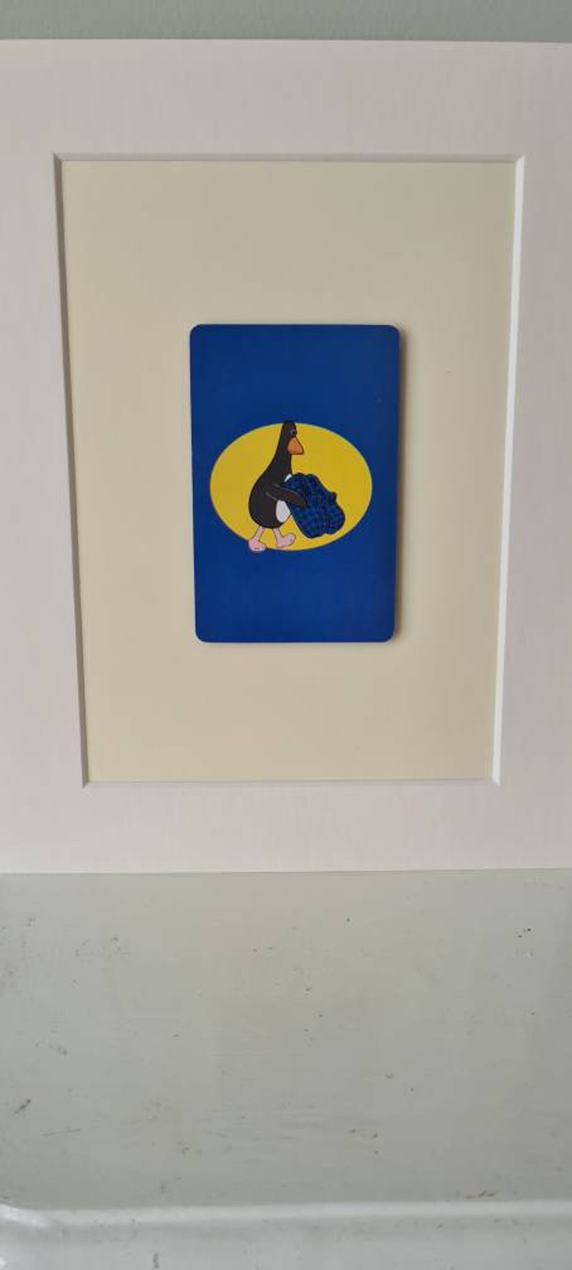 1989 Wallace and Gromit Mounted Card From a Snap Card Game Feathers ...