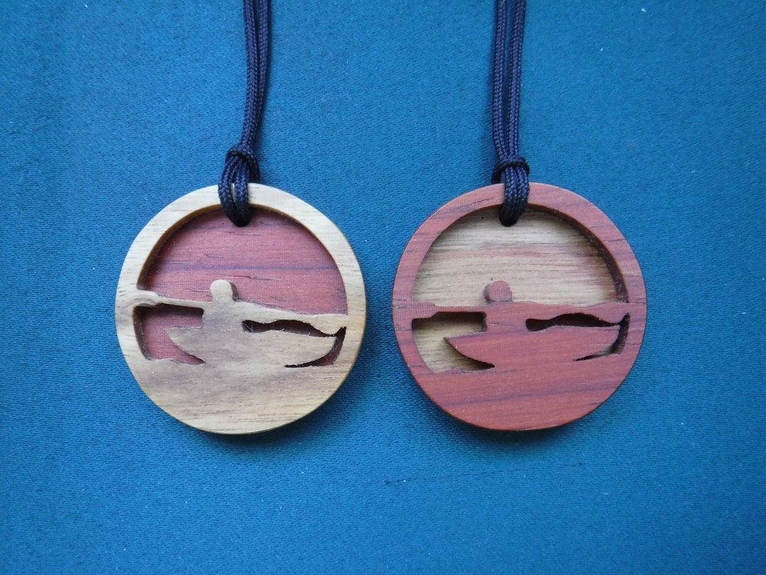 Kayak Pendant or Necklace, Kayak Jewelry, Pendant for Outdoorsman ...