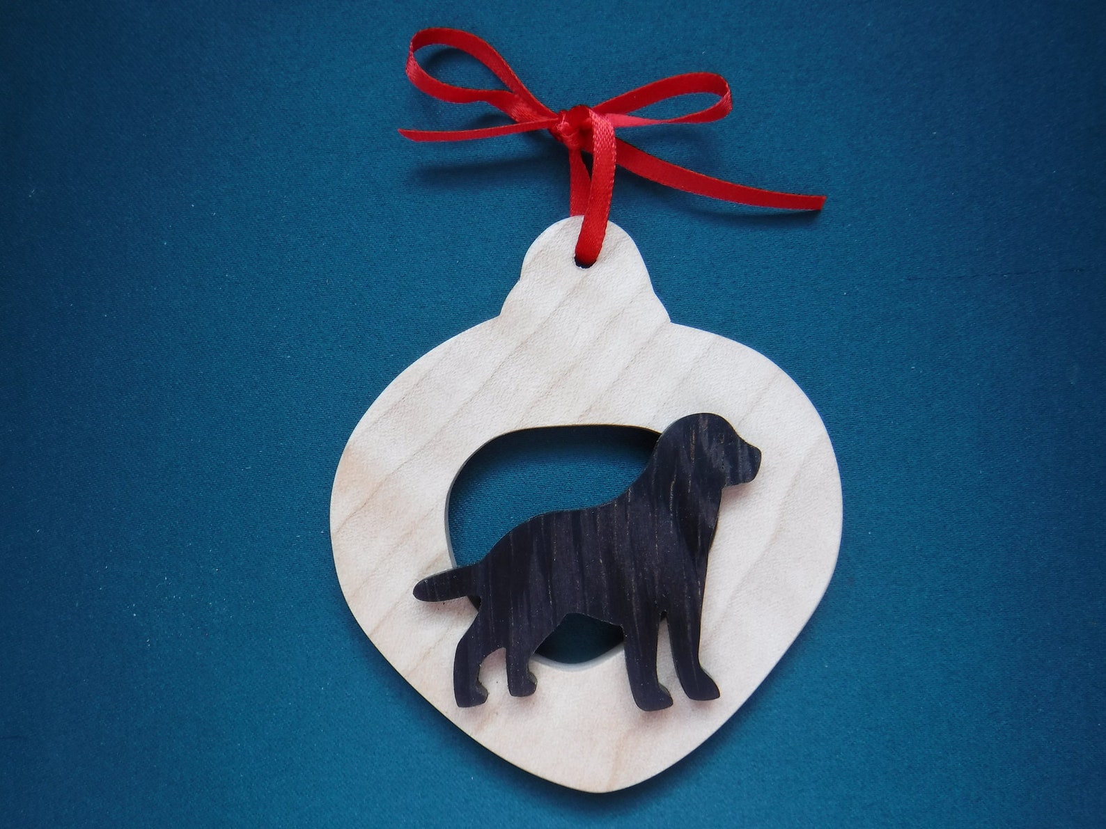 Black Lab Ornament Personalized With Name, 2023 Lab Christmas Ornament ...