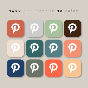 Modern Boho App Icons Pack for IOS 14 L Autumn Fall L Customizing Home ...