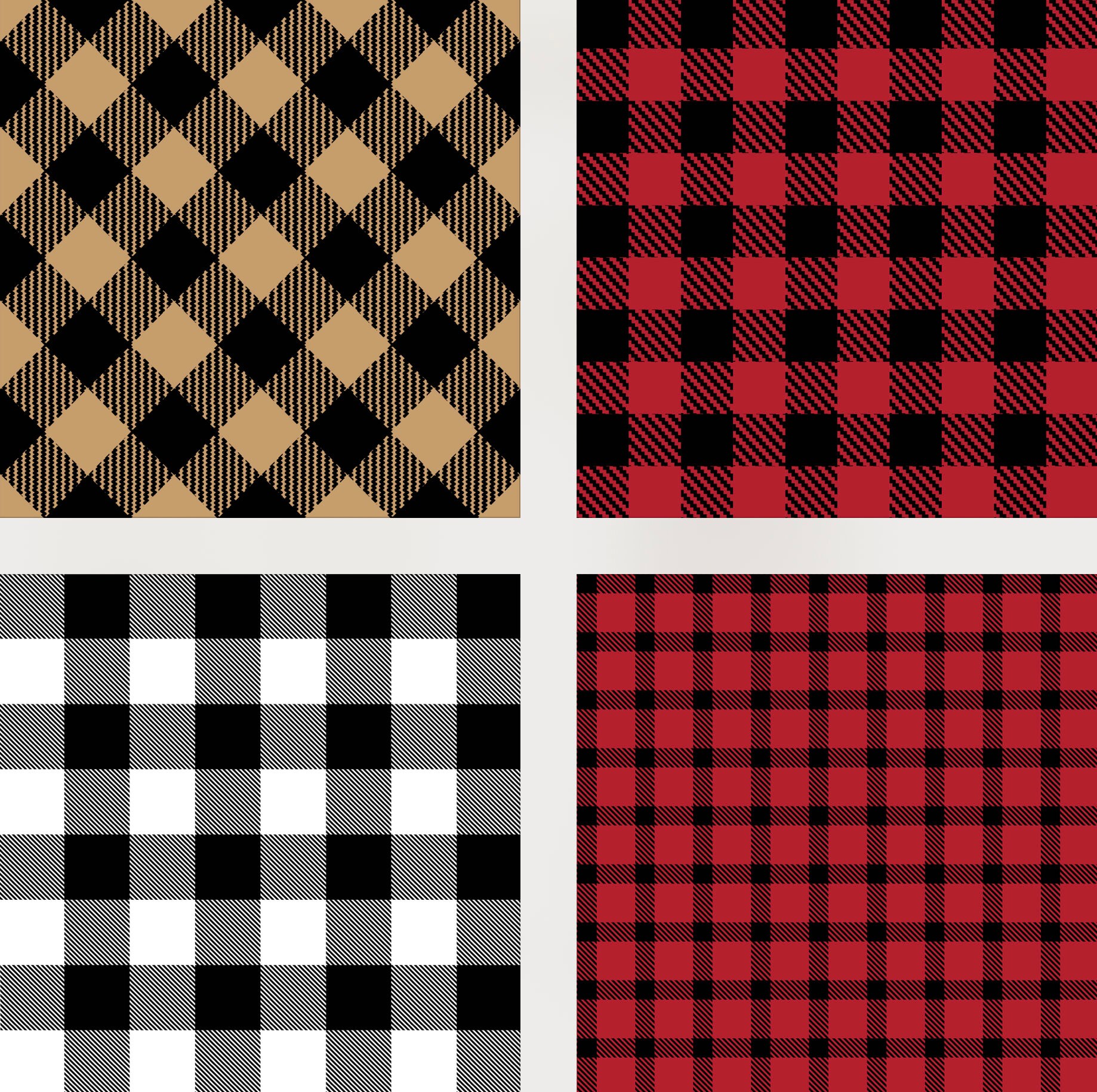 SVG Pdf Png Eps Dxf Jpeg Ai L Buffalo Plaid Pattern SVG | Etsy