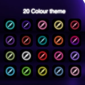 100,000+ Neon App Icon L Growing Icons L App Icons Mega Pack for IOS 14 ...