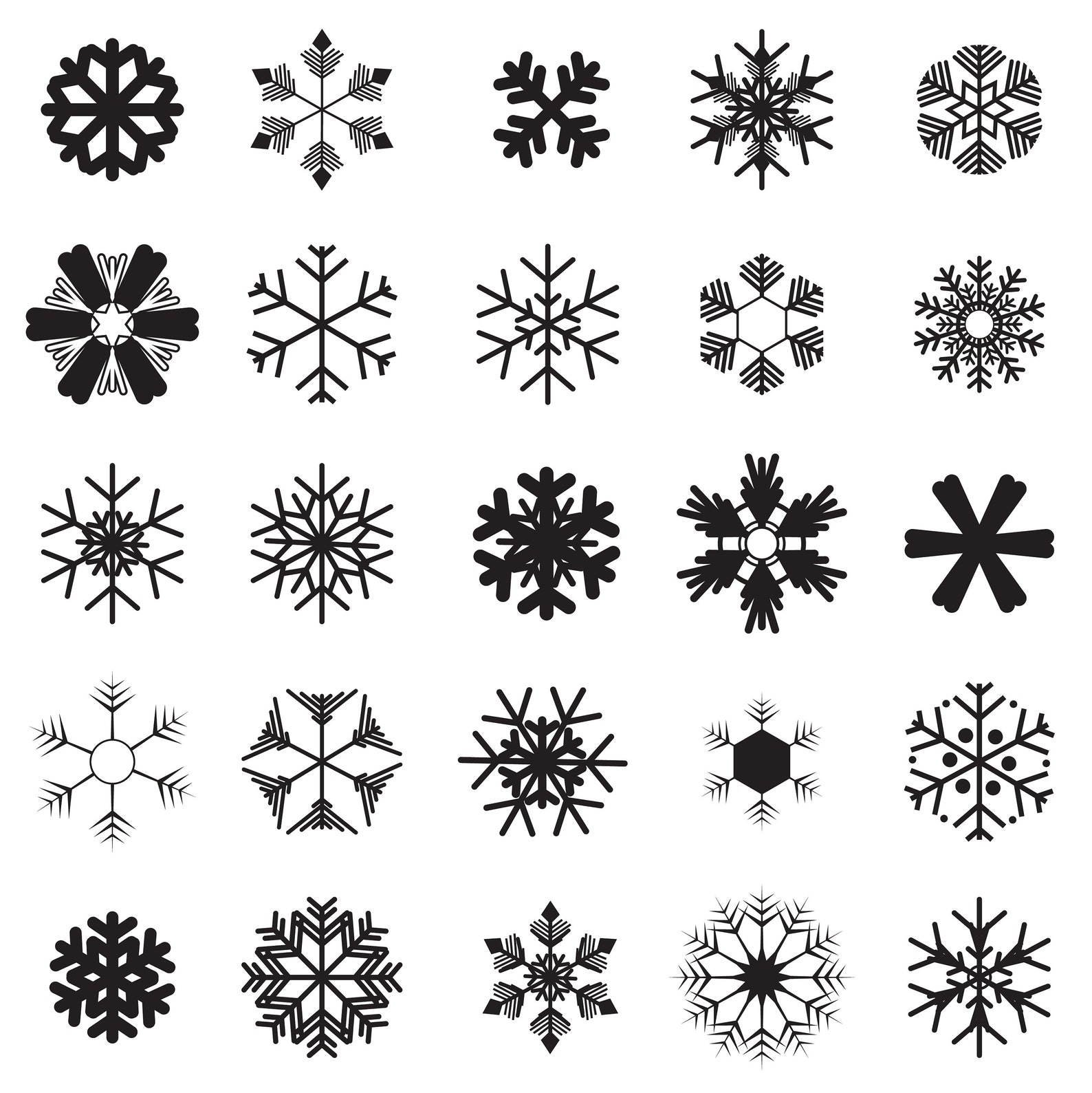 SVG Pdf Png Eps Dxf Jpeg Ai L Snowflake Bundle I SVG | Etsy
