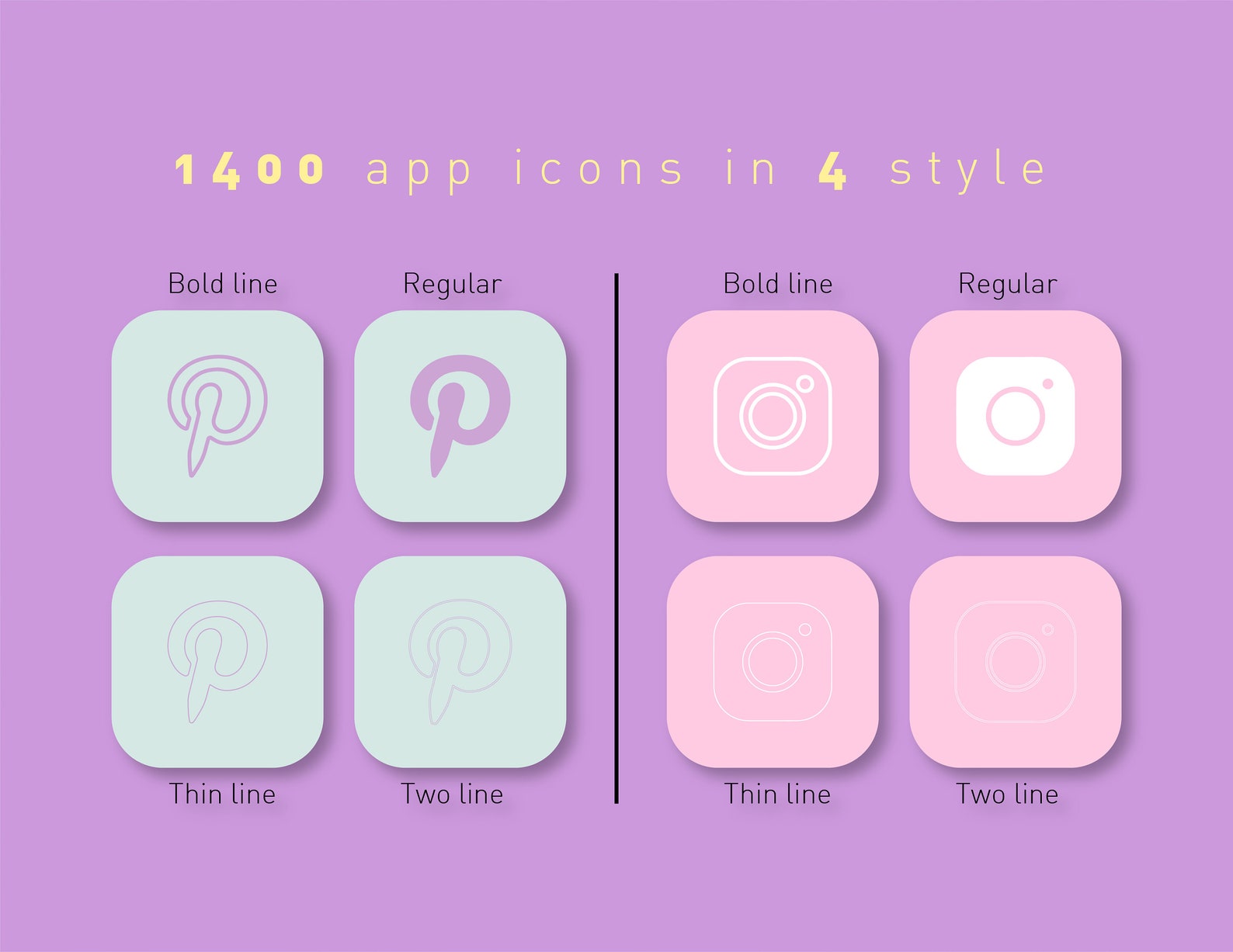 Pastel Aesthetic App Icons Pack for IOS 14 L Candy L 150 | Etsy