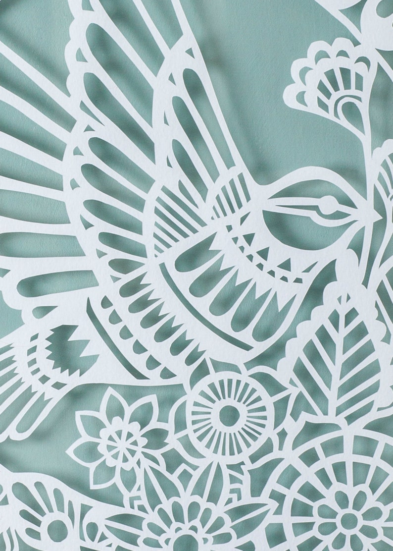 Dove Paper Cut Framed - Etsy