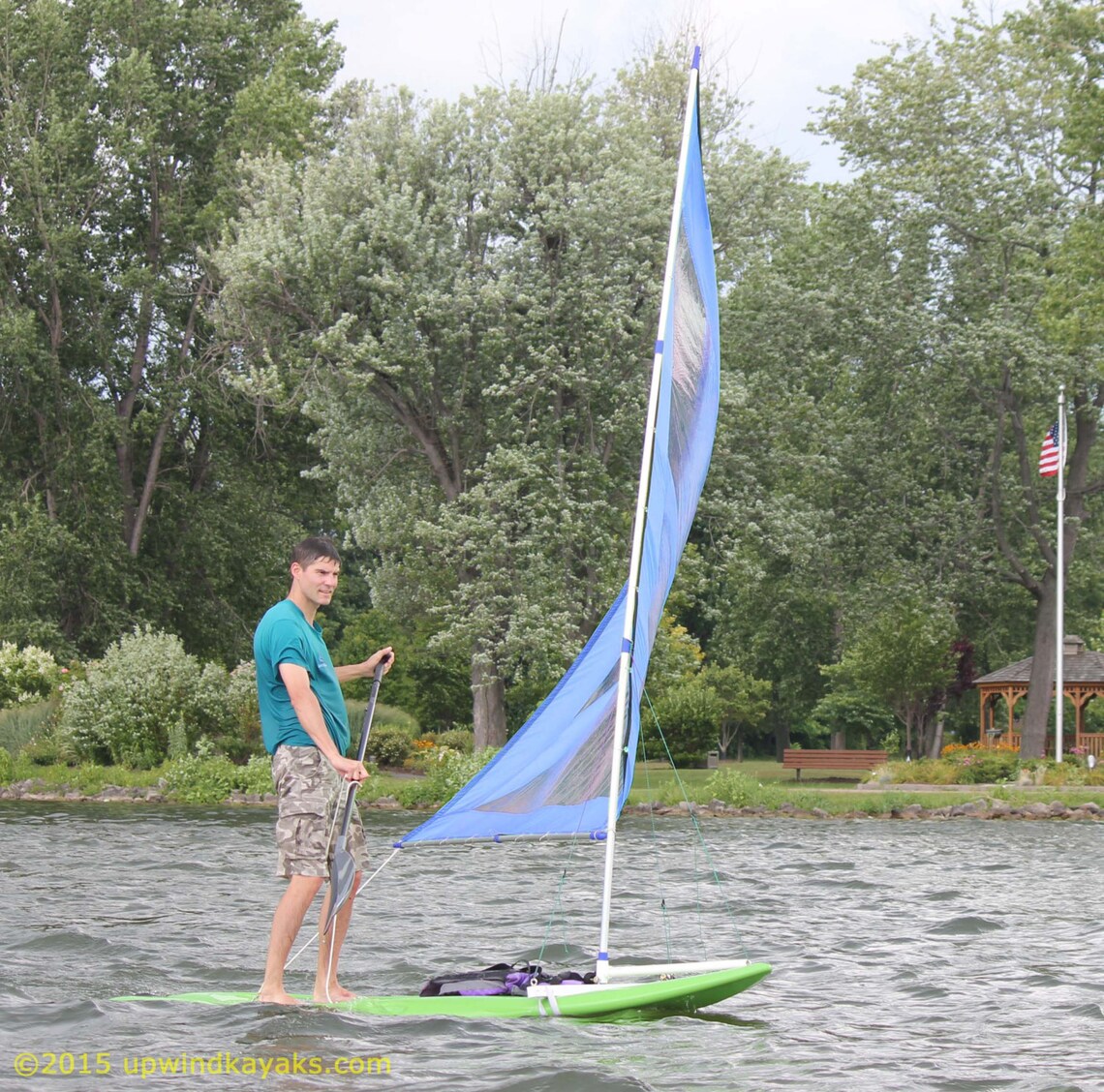 NEW! Spirit Large Paddle Board Sail Kit (blue) With Telescoping Mast ...