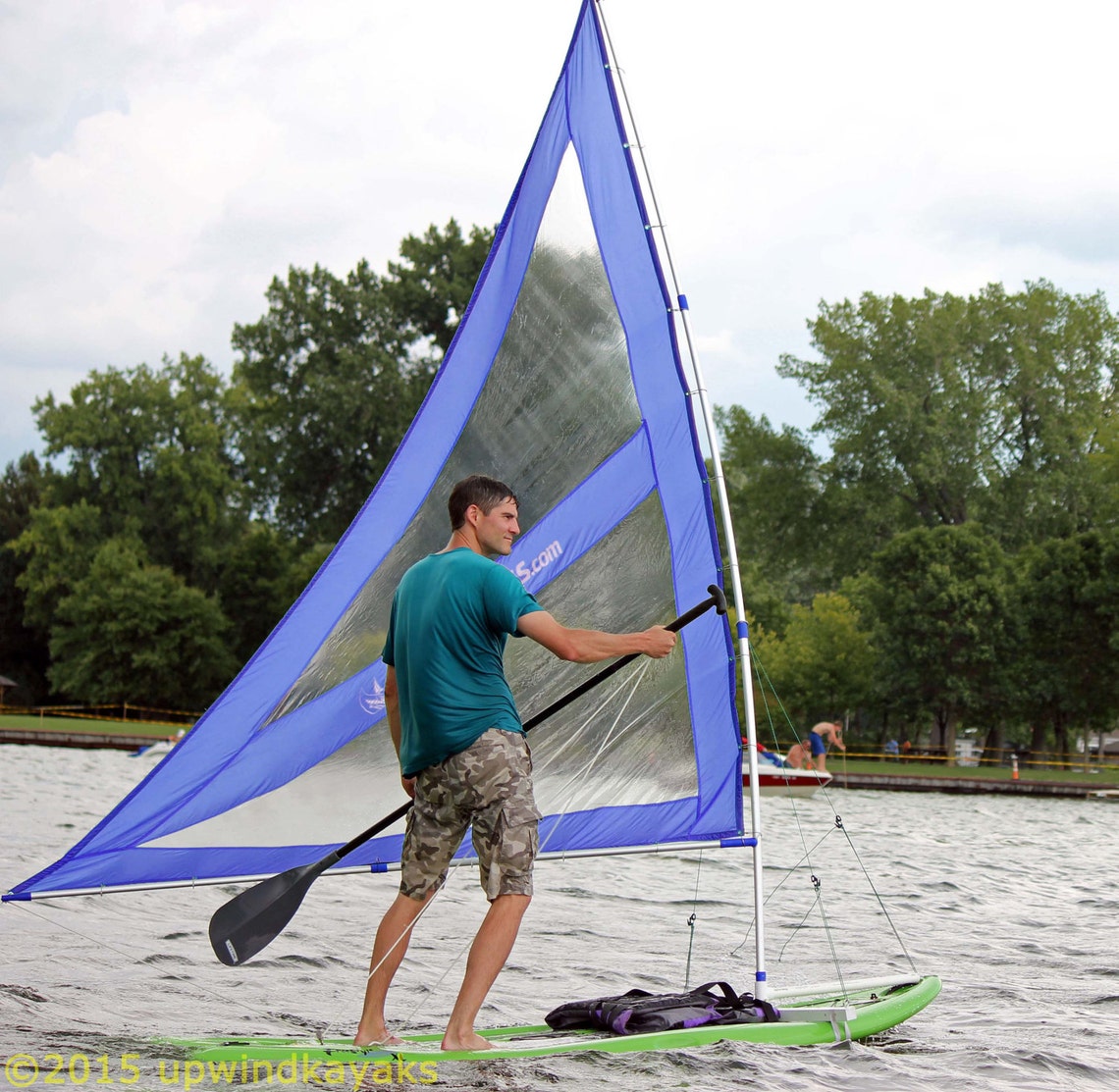NEW! Spirit Large Paddle Board Sail Kit (blue) With Telescoping Mast ...