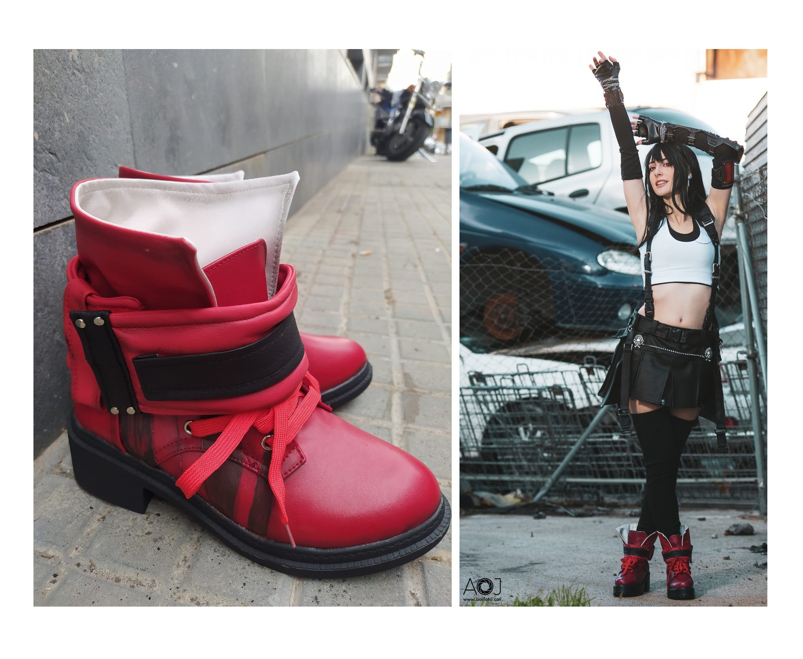 Tifa's Boots Cosplay Final Fantasy VII Remake | Etsy