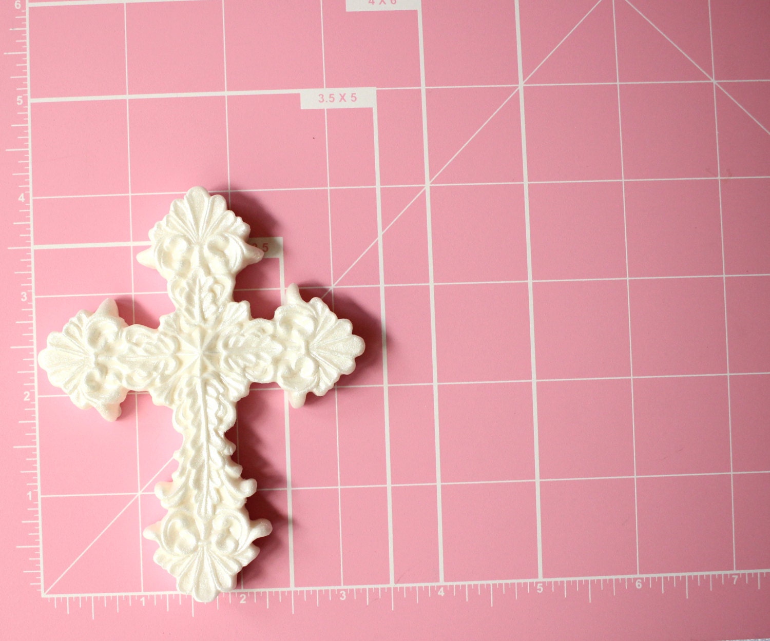 Fondant Cross Cake Topper/ Baptism Cake Toppers Edible Fondant - Etsy