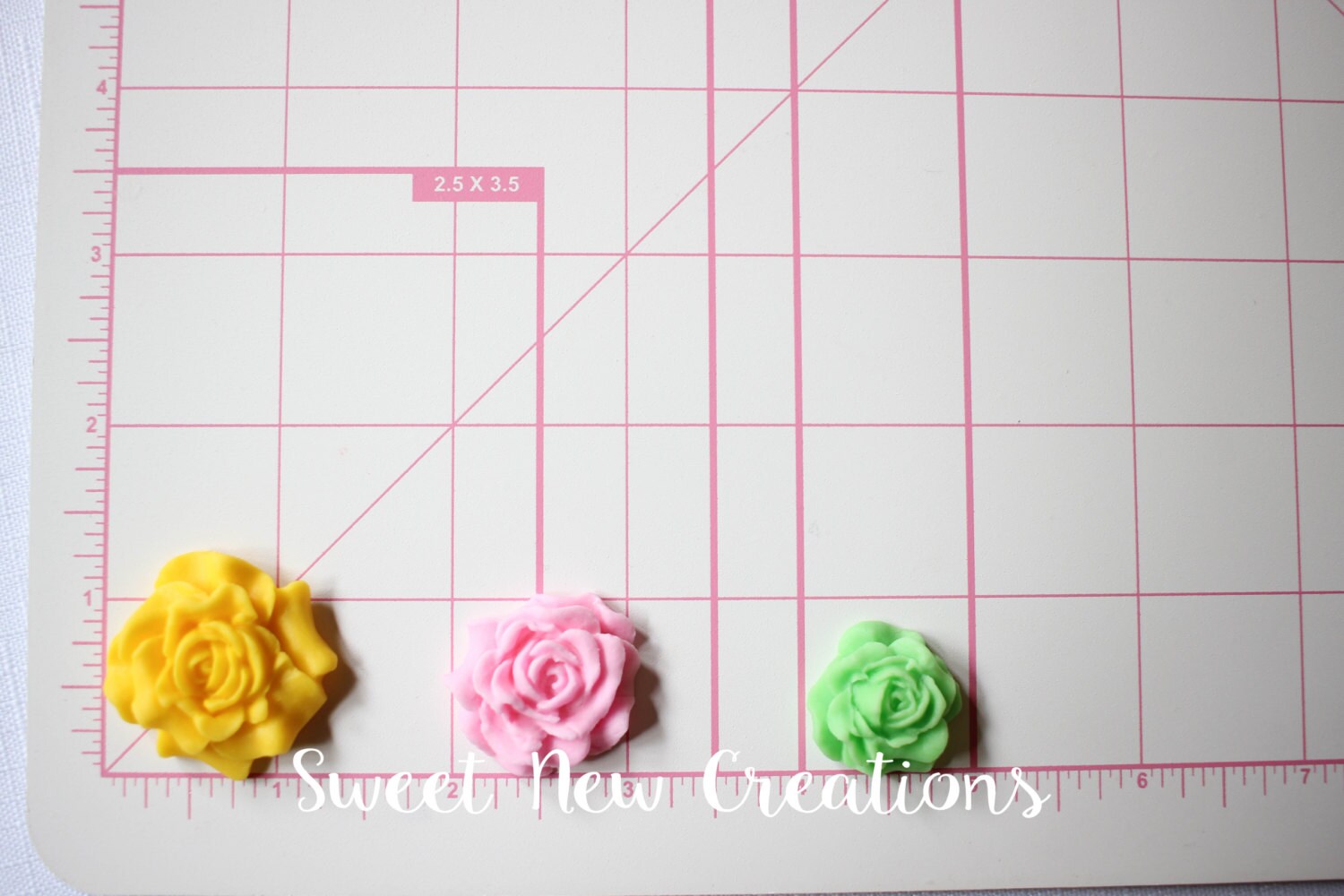 Pink Rose Fondant Flowers Edible Party Favors Sugar Flowers - Etsy