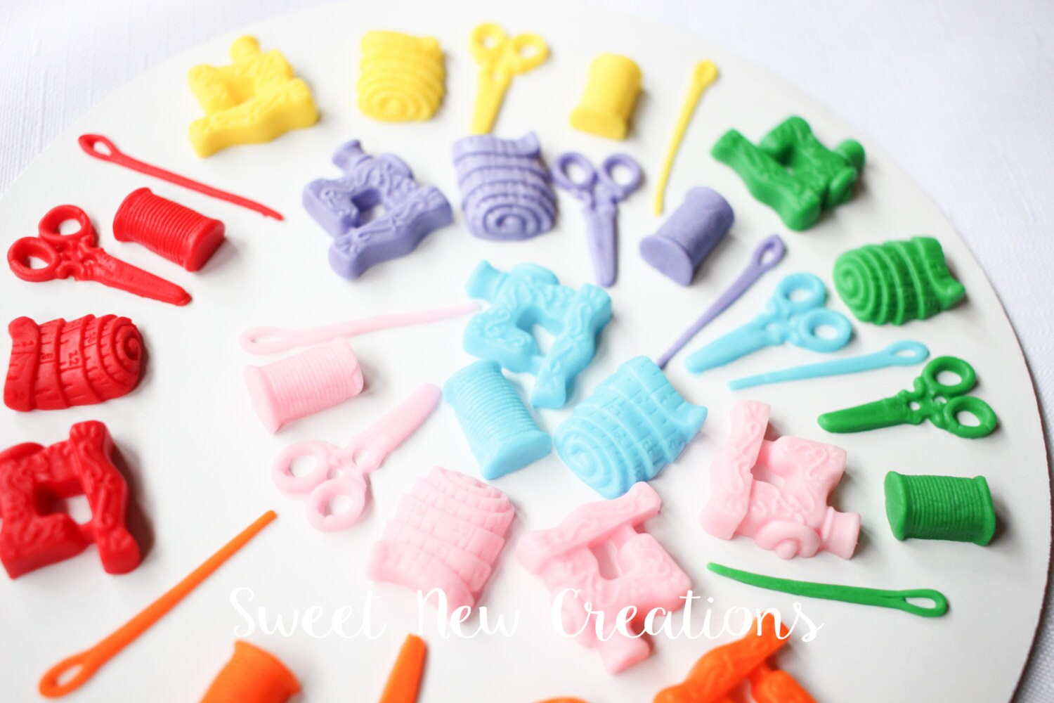 Sewing Machine Fondant Topper 36pcs Edible Baby Shower Topper | Etsy