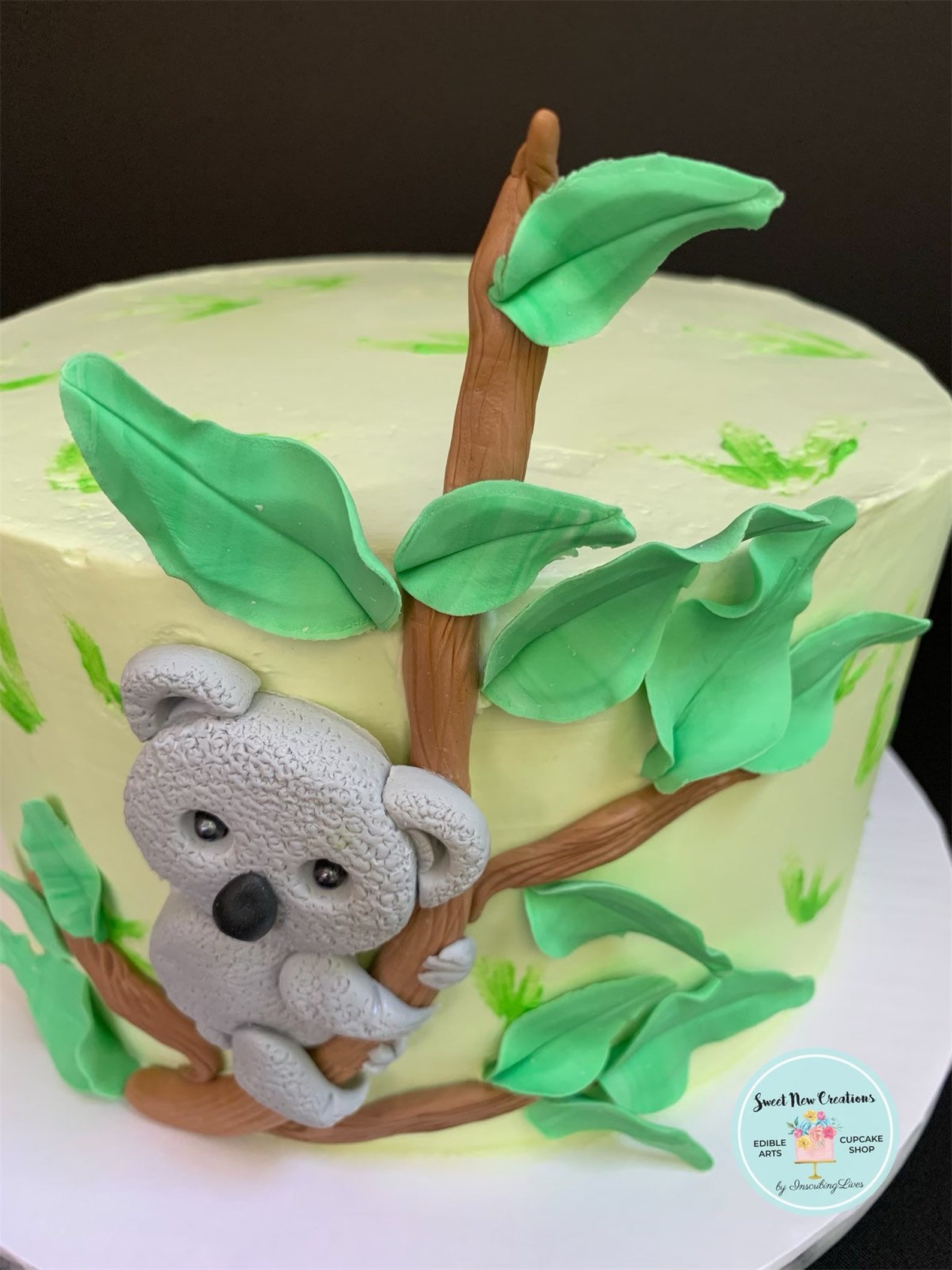 Koala Bear Cake Topper Edible Fondant Cake Toppers Gray - Etsy