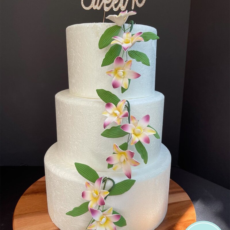 Orchid Cake Topper - Etsy