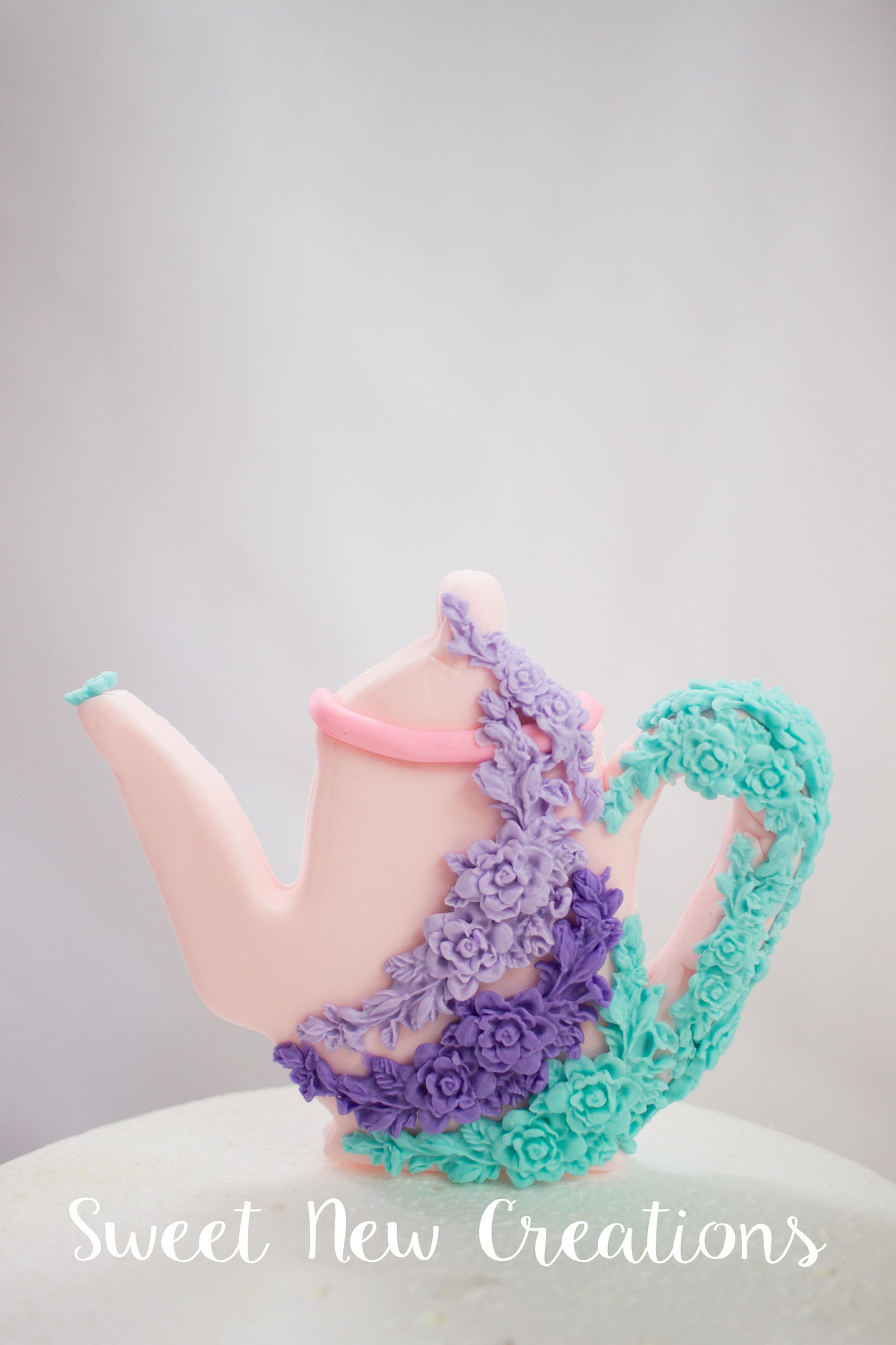 Tea Pot Cake Topper Spring Tea Party Cake Topper Baby Shower - Etsy