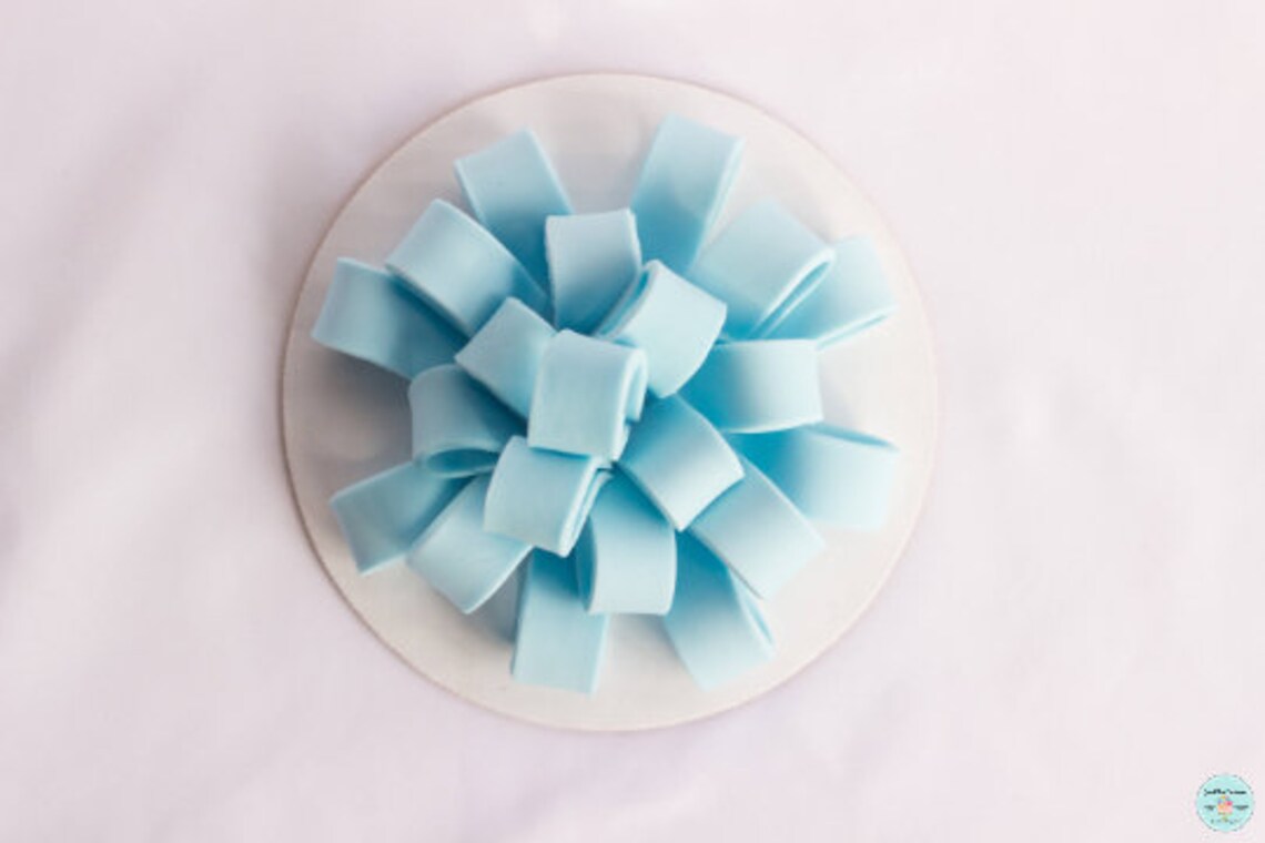 Ribbon Bow Cake Topper Edible Fondant Box Cake Box Decorations - Etsy