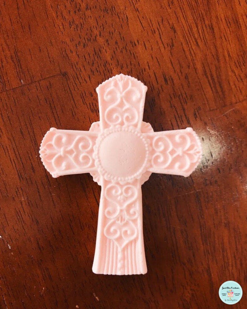 Cross Cake Topper Baptism Toppers Edible Fondant Topper | Etsy