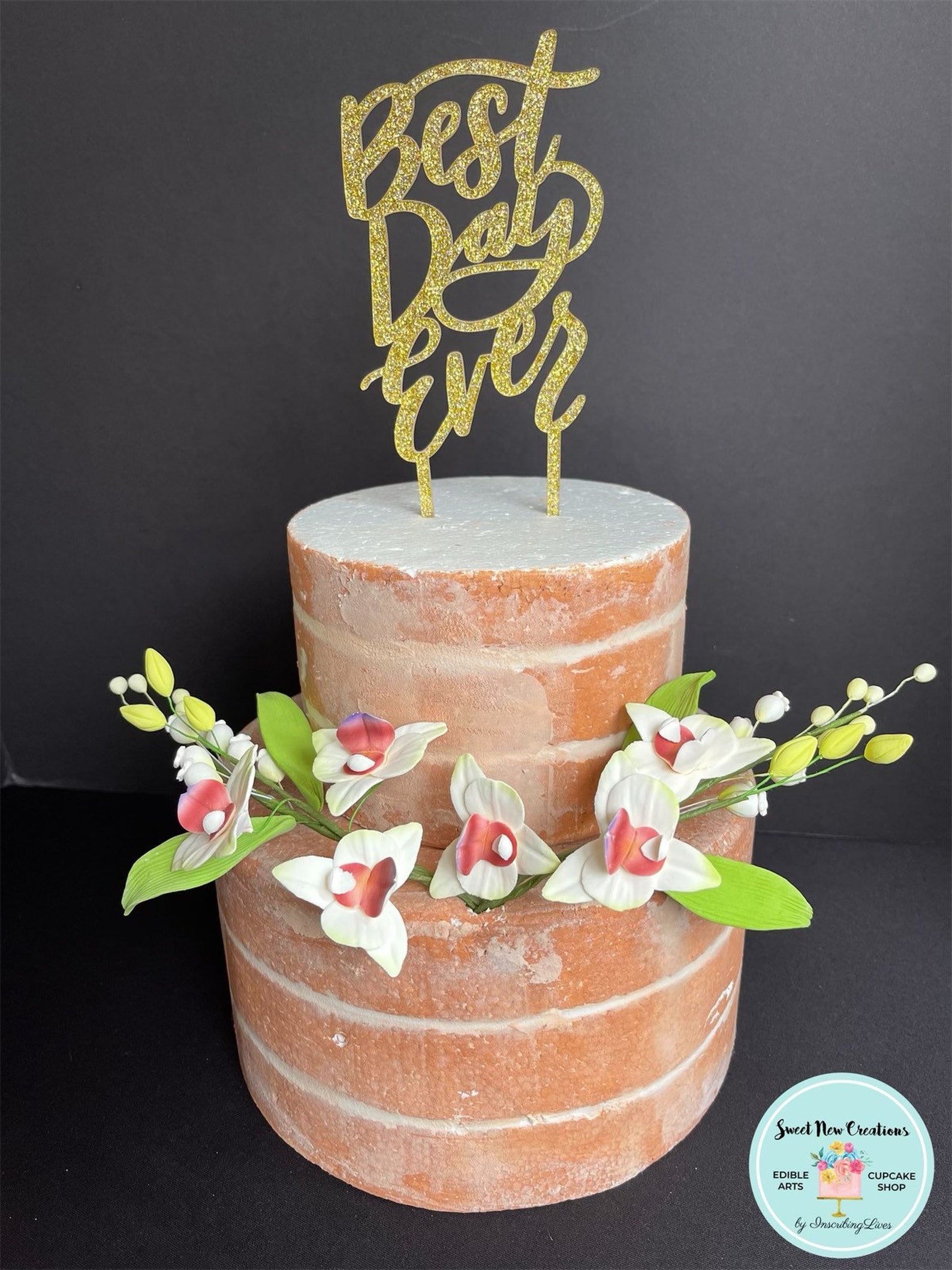 Lily of the Valley and Moth Orchid Spray Gum Paste Green White - Etsy