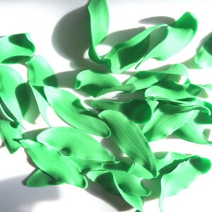 Fondant Leaves Curled Edible Leaves Flower Cupcake Topper Fondant ...