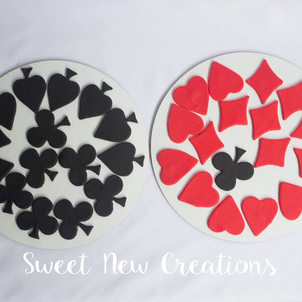 Playing Card Cake Topper - Etsy