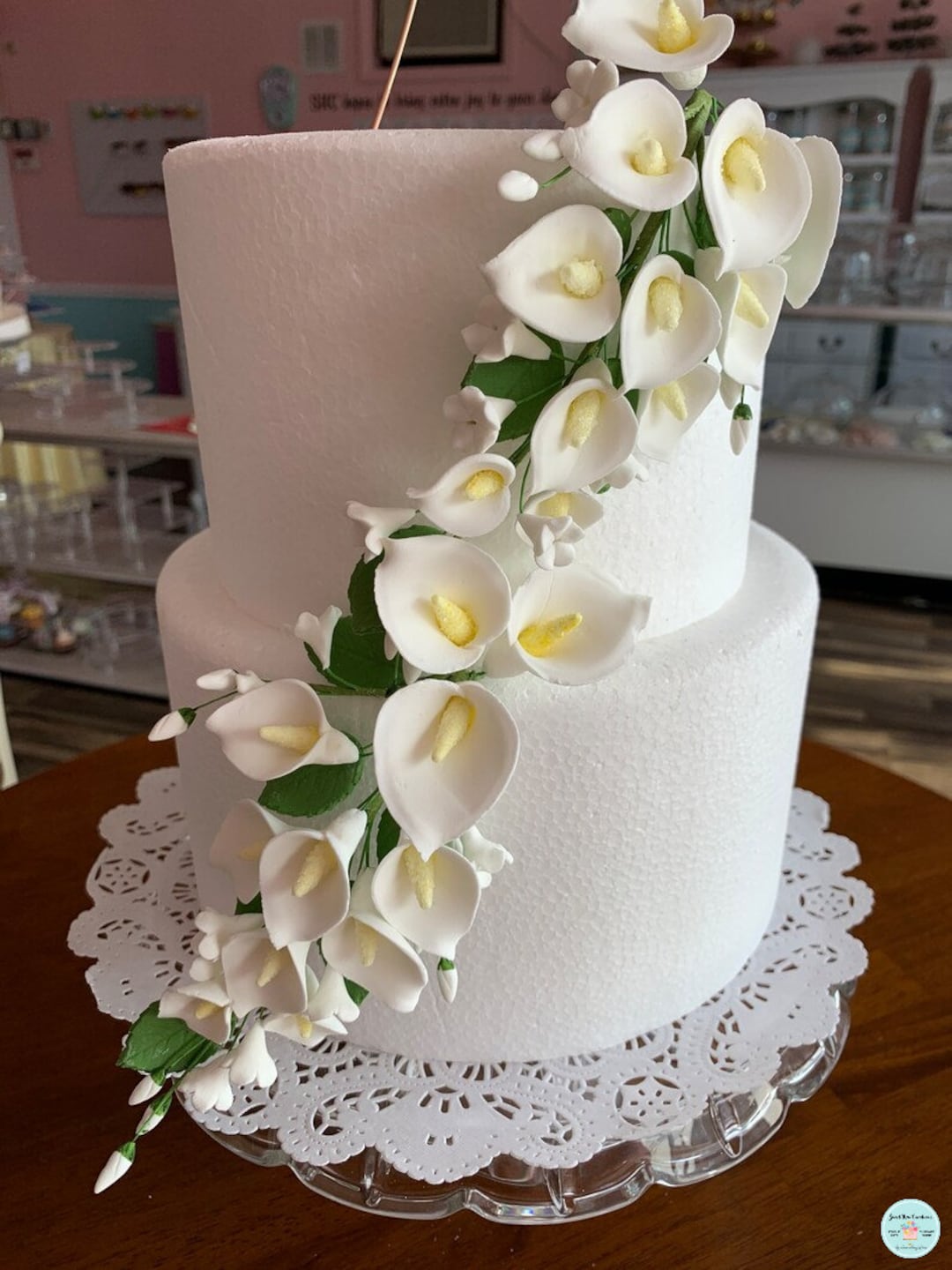 Gumpaste Calla Lily Cake Topper/ Gumpaste Flowers for Wedding Cakes ...
