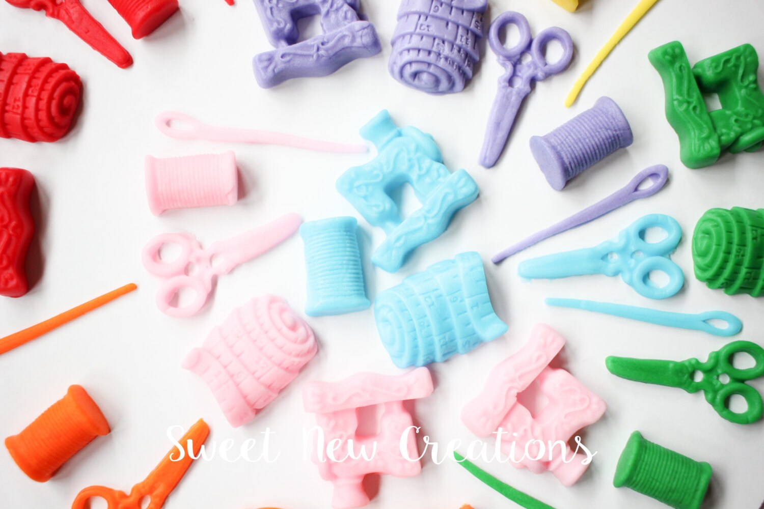 Sewing Machine Fondant Topper 36pcs Edible Baby Shower Topper | Etsy