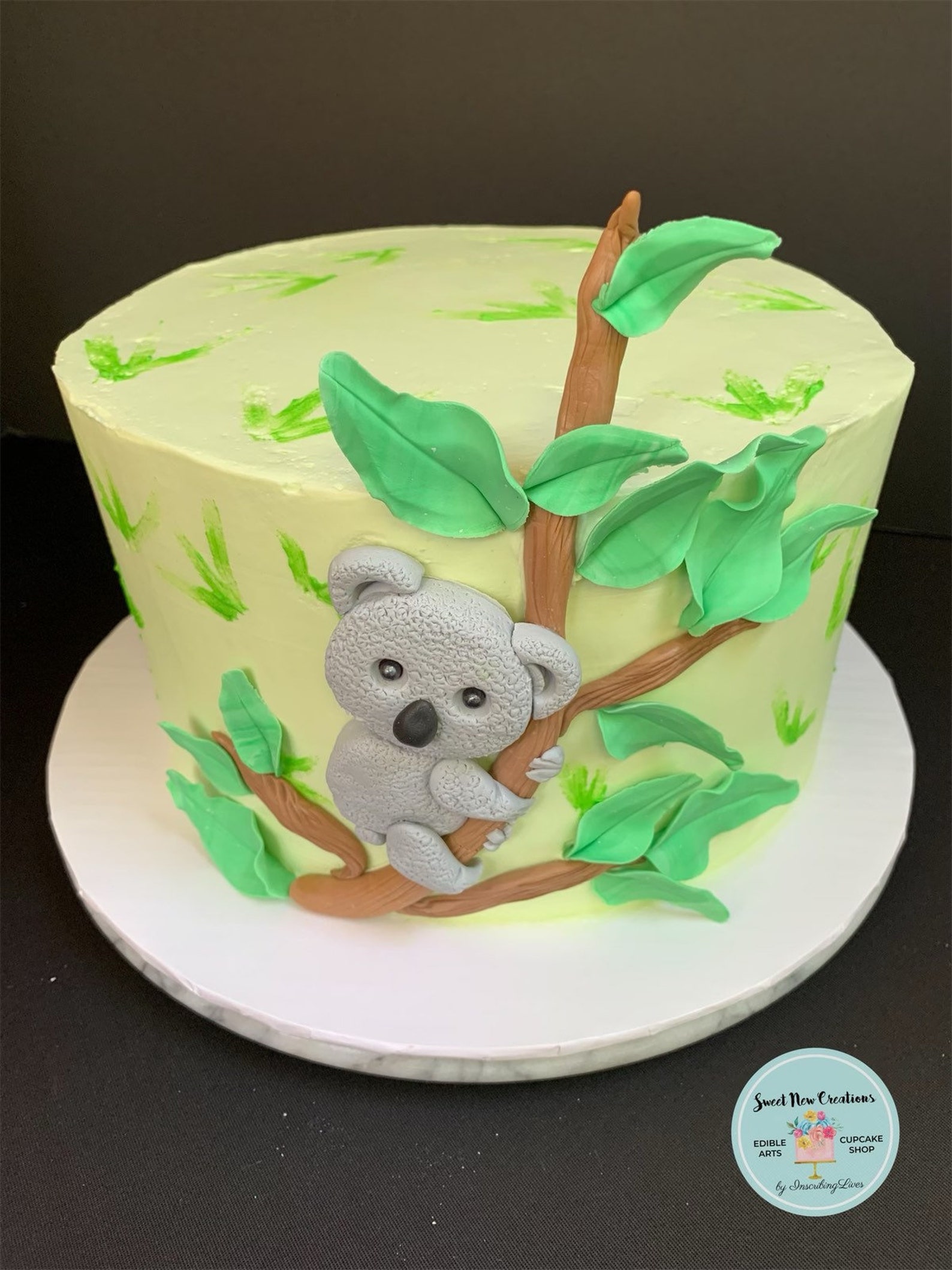 Koala Bear Cake Topper Edible Fondant Cake Toppers Gray - Etsy