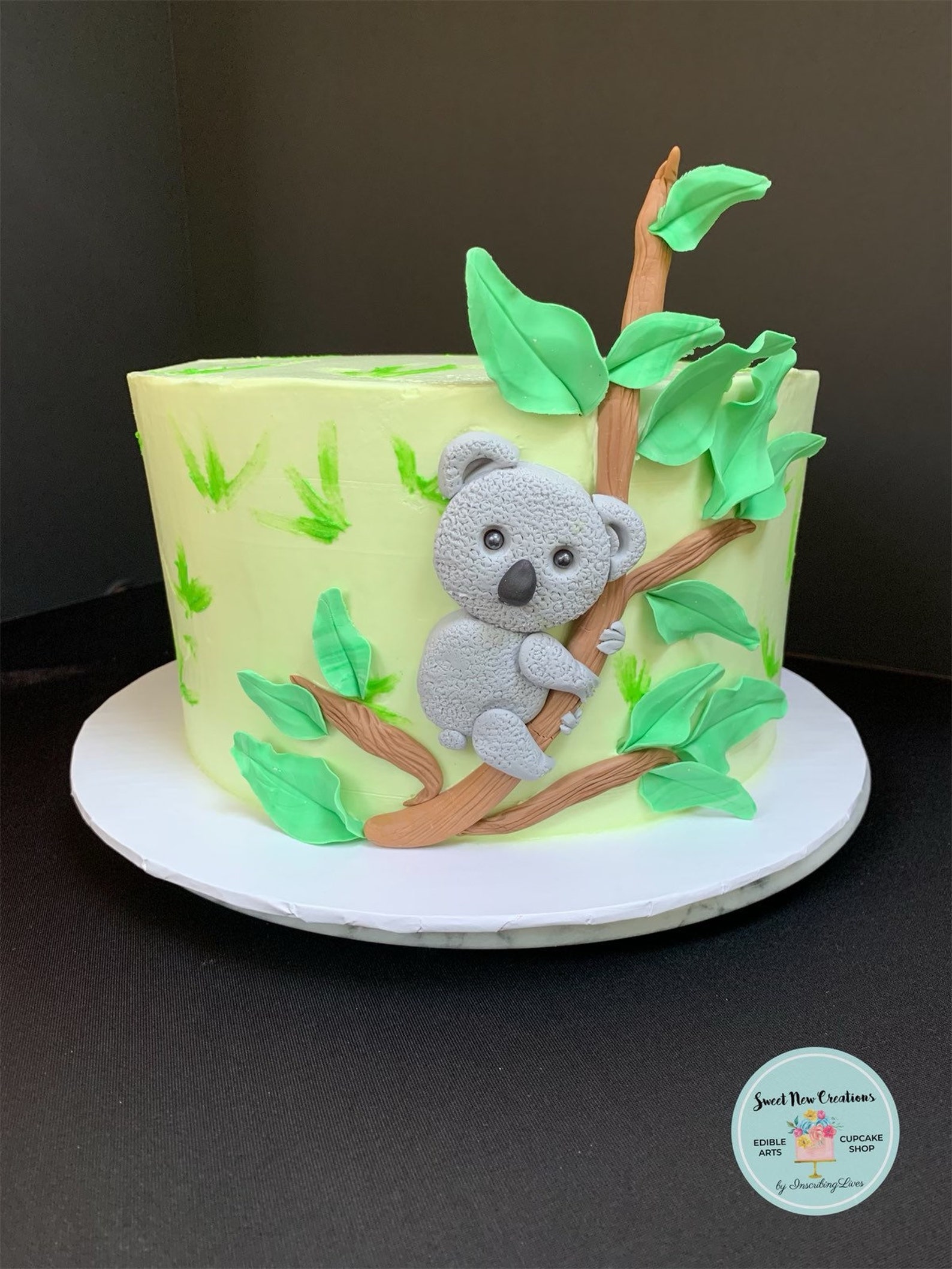 Koala Bear Cake Topper Edible Fondant Cake Toppers Gray - Etsy