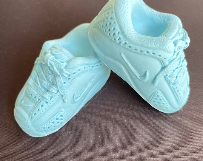 Shoe Baby Shower Cake Topper for Boy Edible Fondant Sneaker Rubber ...