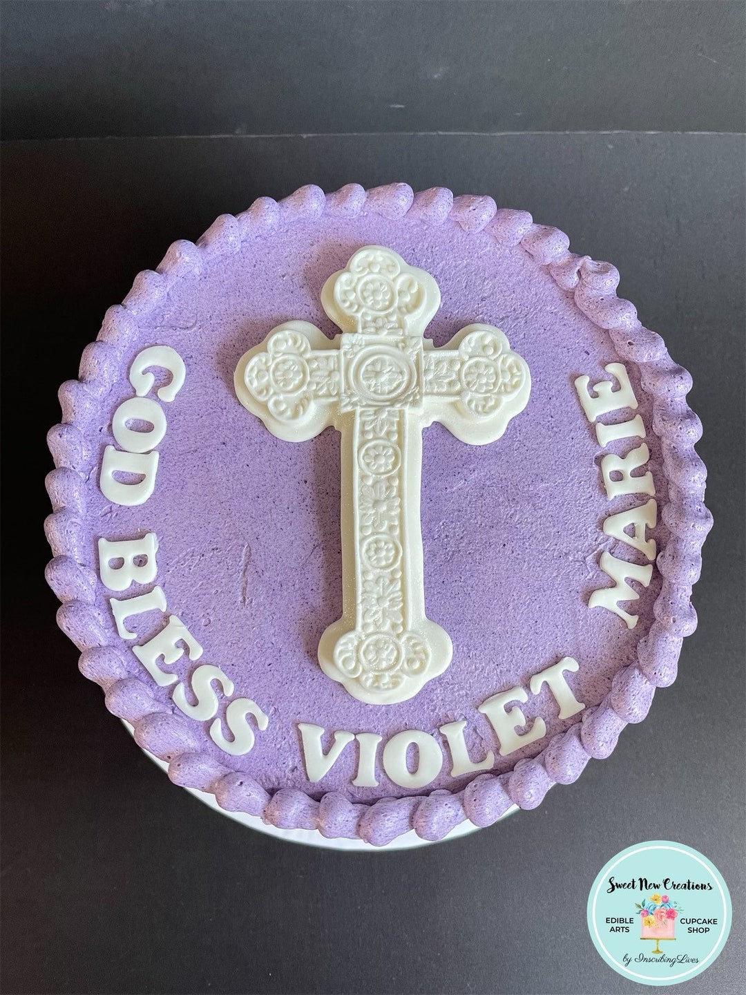 Fondant Cross Cake Topper/ Baptism Cake Topper/ Edible Cross/ - Etsy
