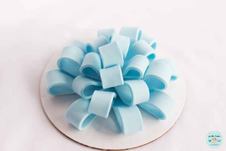 Ribbon Bow Cake Topper Edible Fondant Box Cake Box Decorations - Etsy