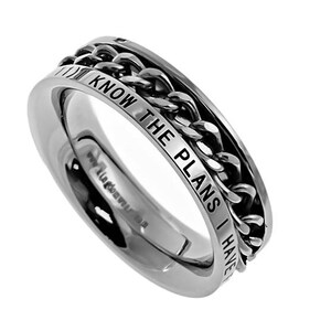 Single Chain Ring i Know - Etsy