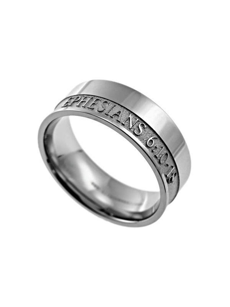 Scripture Band Men's armor of God - Etsy