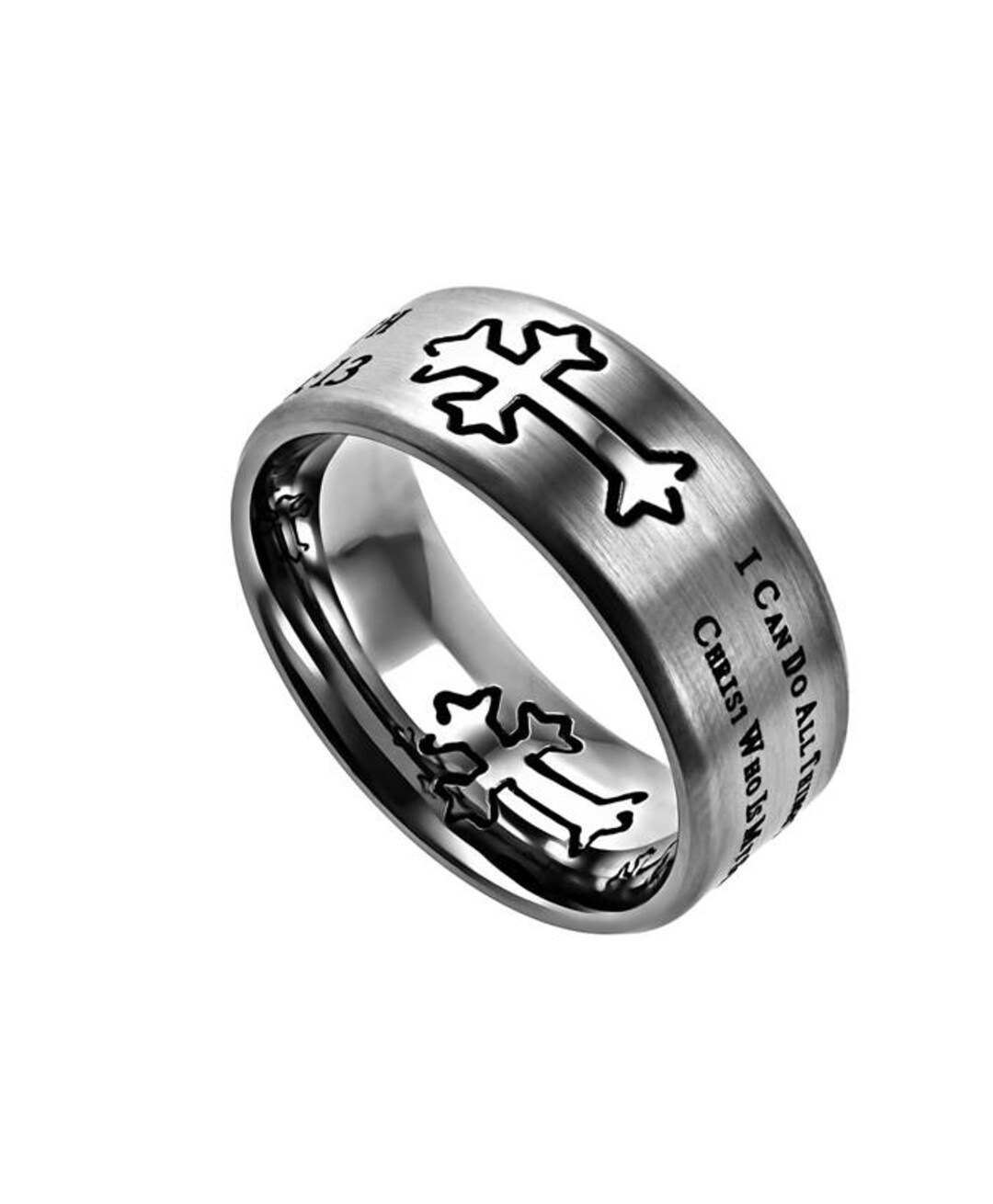 Silver Neo Ring his Strength - Etsy