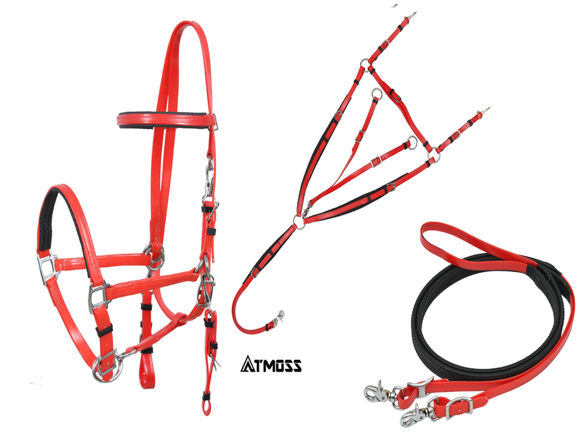 Horse Endurance Bridle Tack With Halter /reins and Breast Plate ...