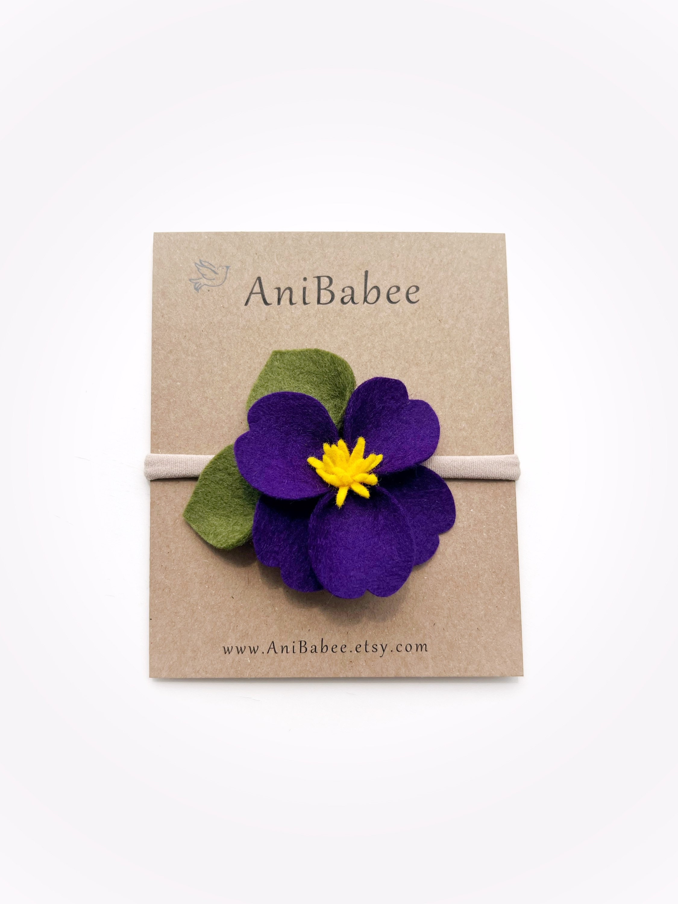 Violet Headband Felt Flower Headband Flower Headband Flower | Etsy