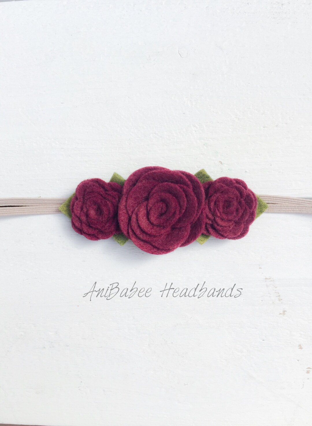 Baby Headband, Baby Flower Headband, Flower Headband, Newborn Headband ...