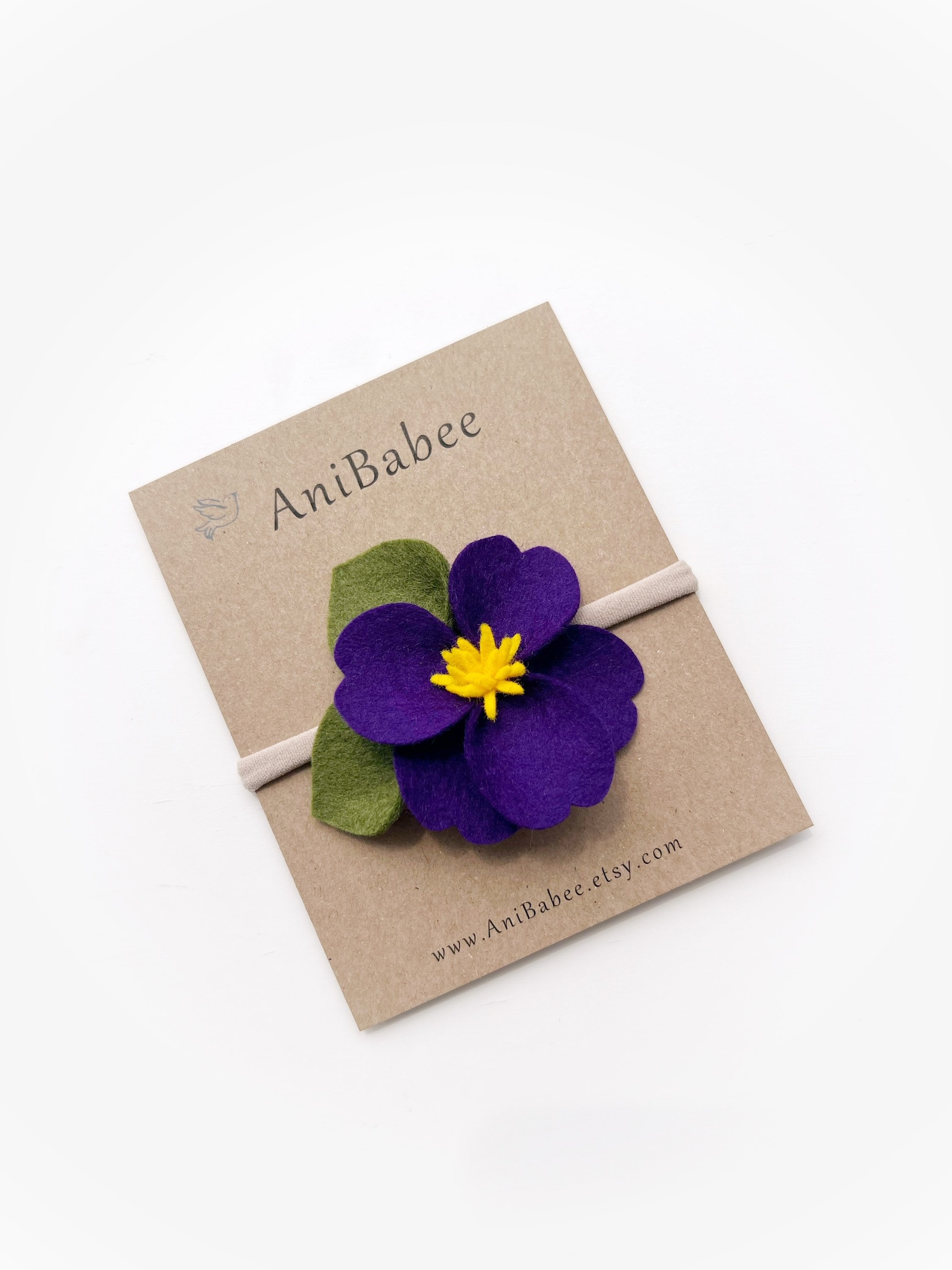 Violet Headband Felt Flower Headband Flower Headband Flower - Etsy