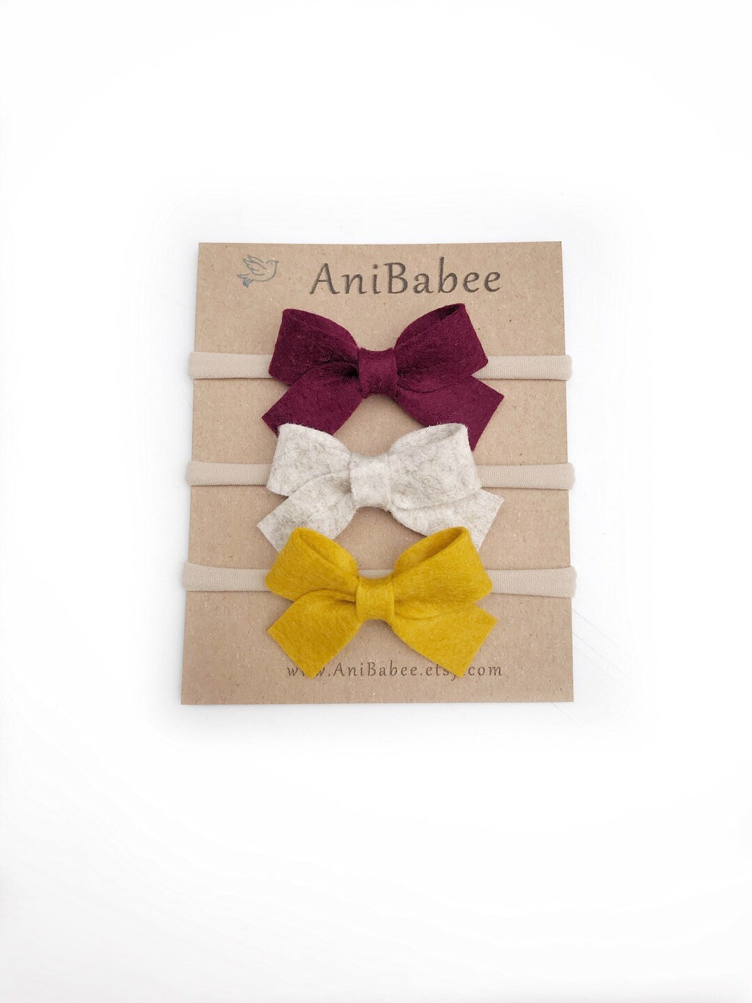 Fall Headband, Newborn Headband, Baby Headband, Baby-girl Bow, Baby Bow ...