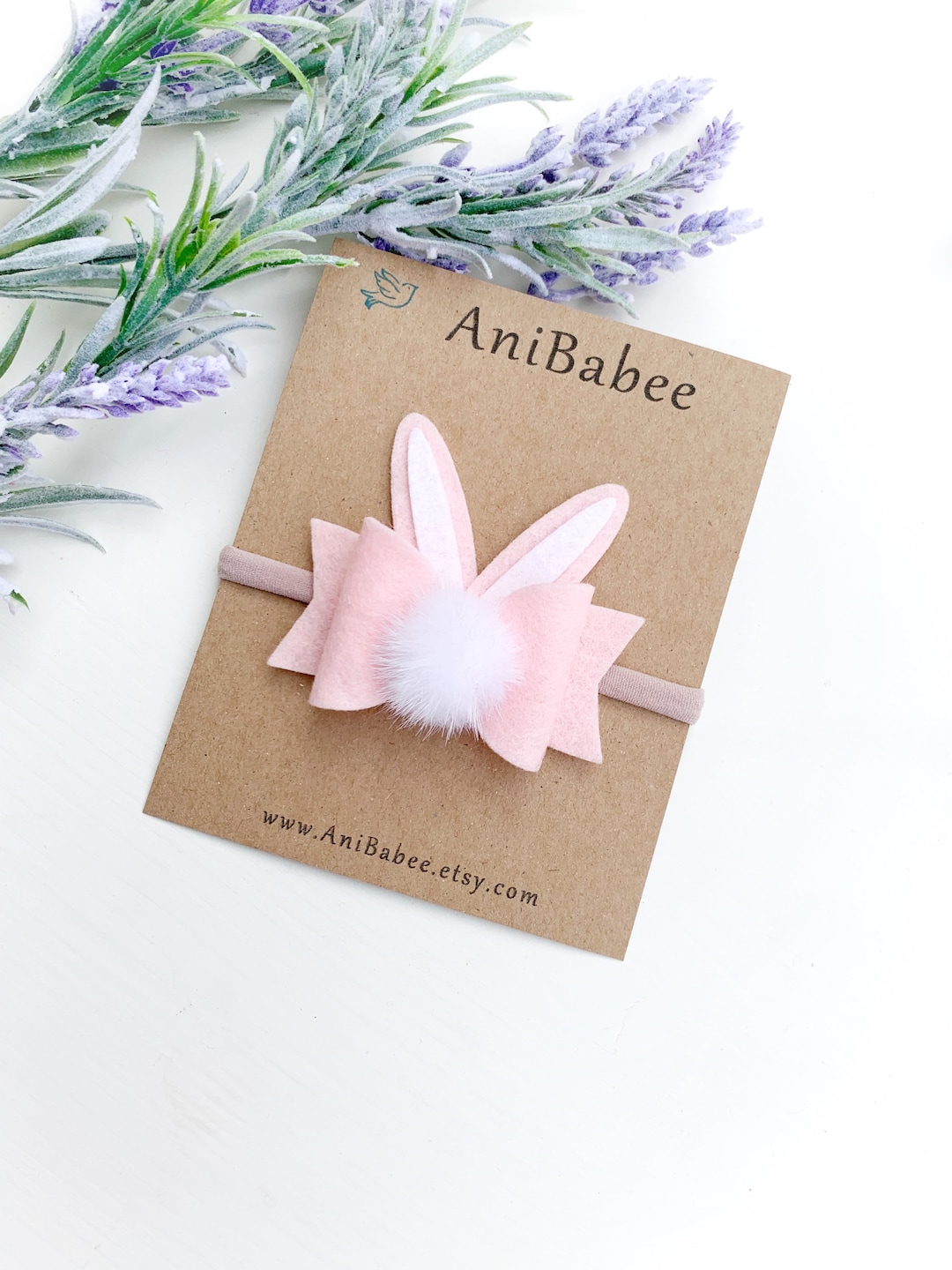 Baby Headband, Easter Headband, Easter Hair Bows, Easter Bunny Headband ...