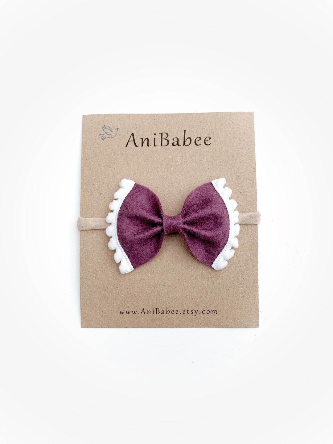 Fall Headband, Baby Girl Headband, Felt Bow, Baby Headband, Baby Bow ...
