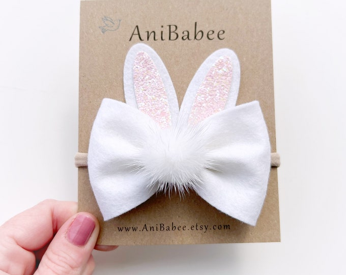 Easter Bunny Headband, Baby Headbands, Easter Headband, Easter Hair ...