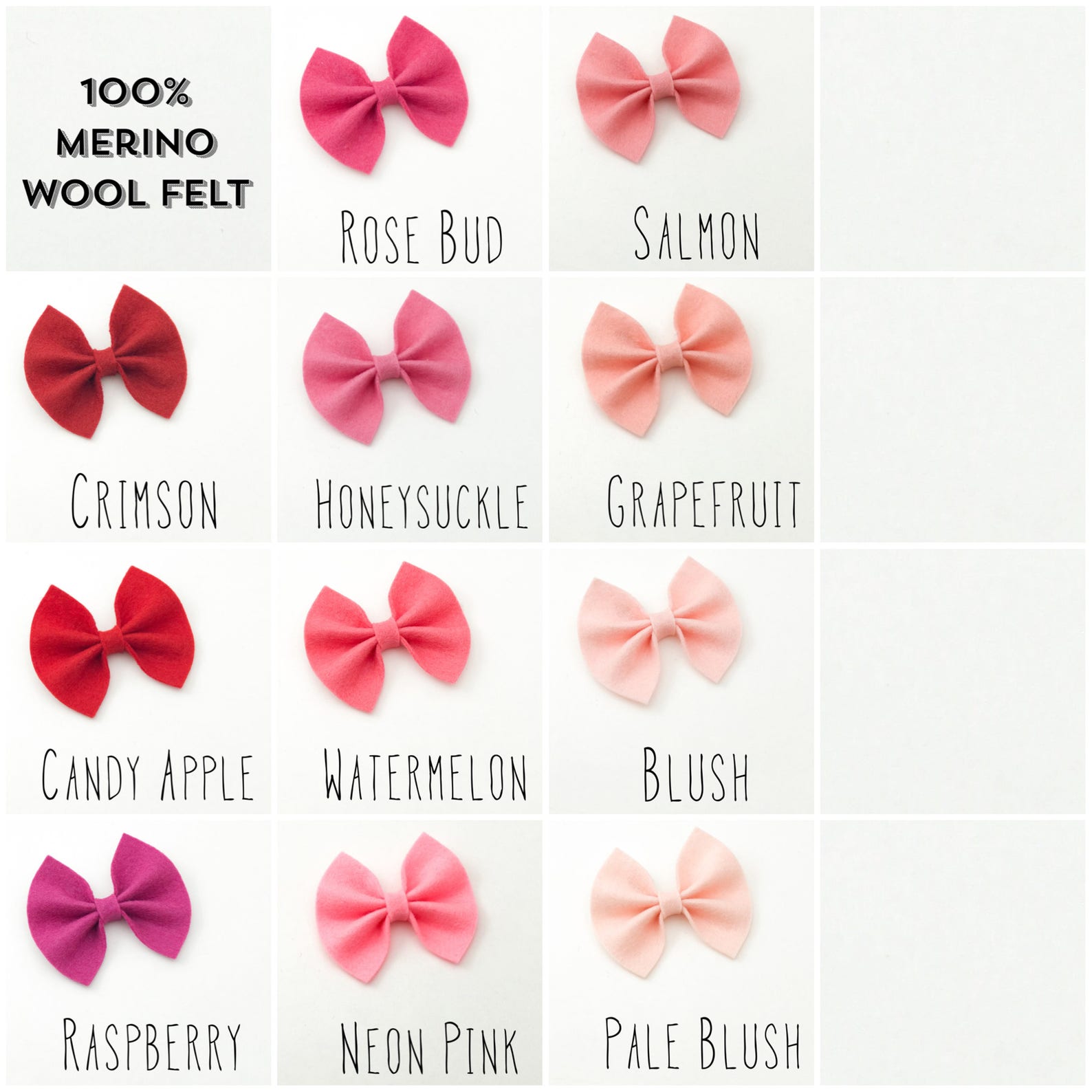 Butterfly Bow Choose your Color Felt Bow Baby Headband | Etsy