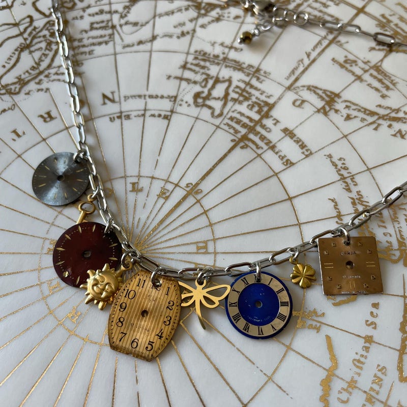 Clock Face Charm - Etsy